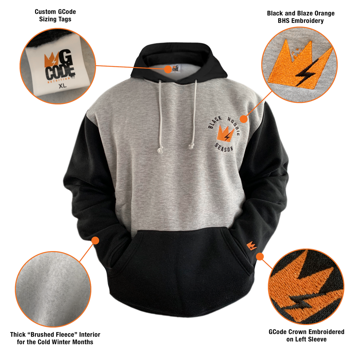 Black Hoodie Season 2021 Hoodie – GCode Nutrition